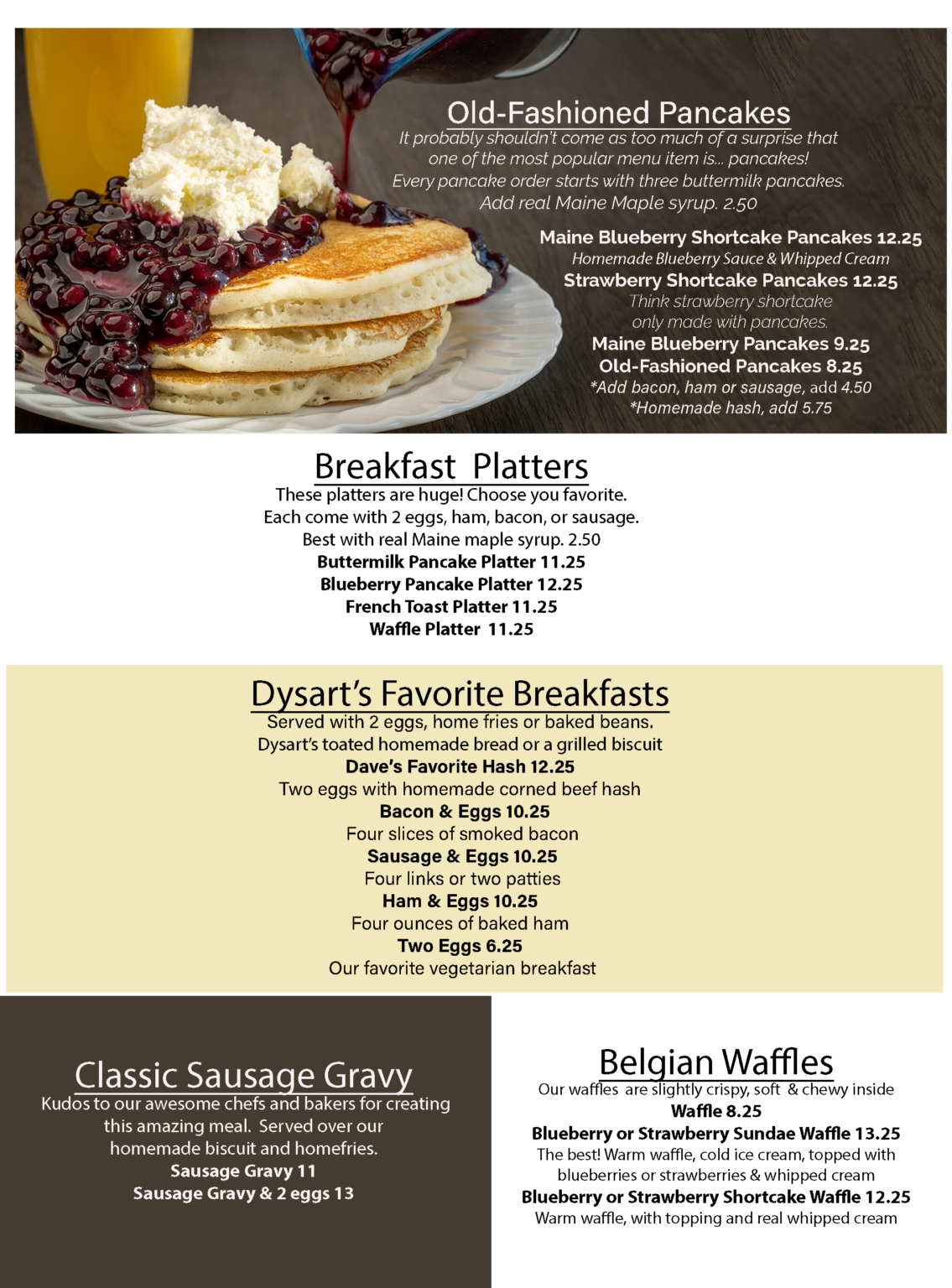 Dysart's On Broadway | Breakfast Restaurant & Diner Bangor Maine
